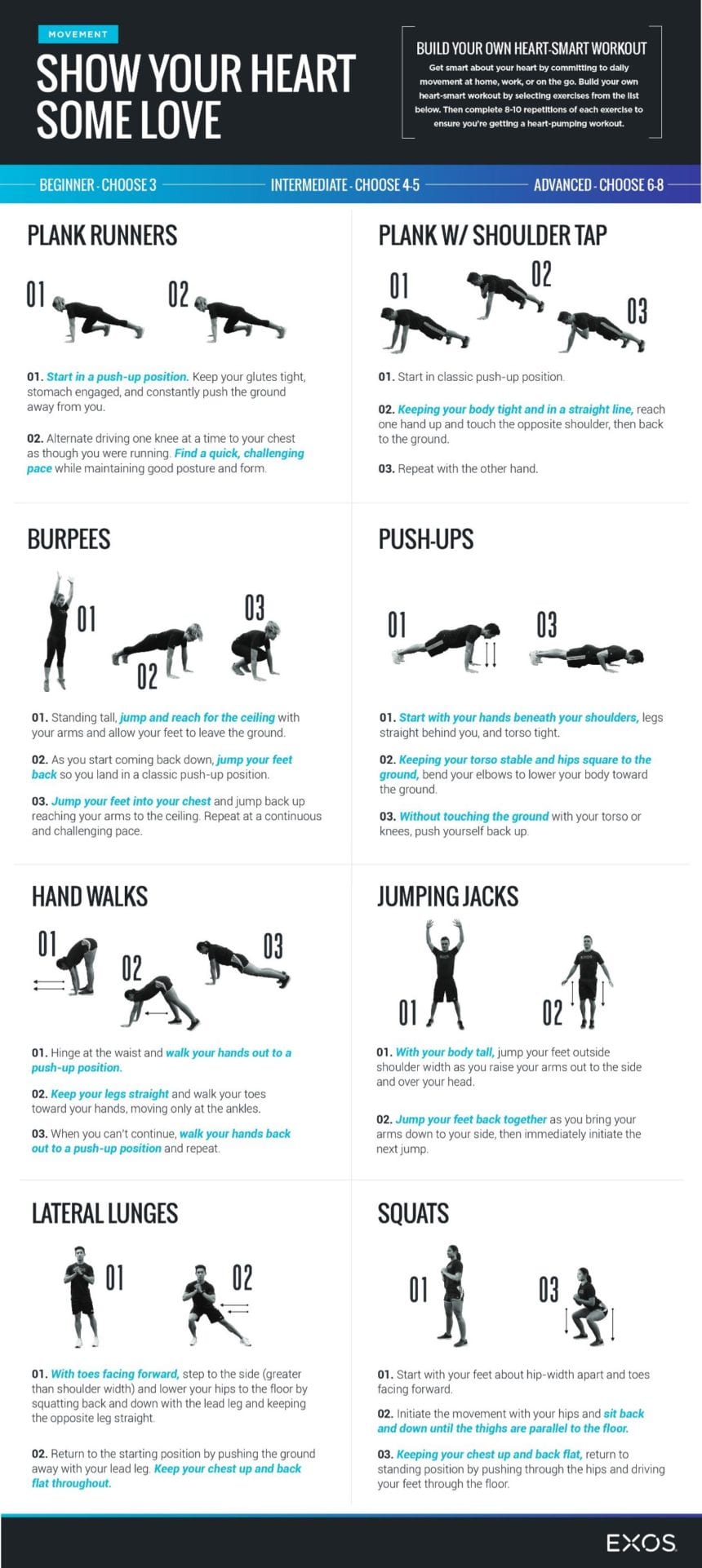 Infographic: Printable, Customizable Heart-Smart Workout